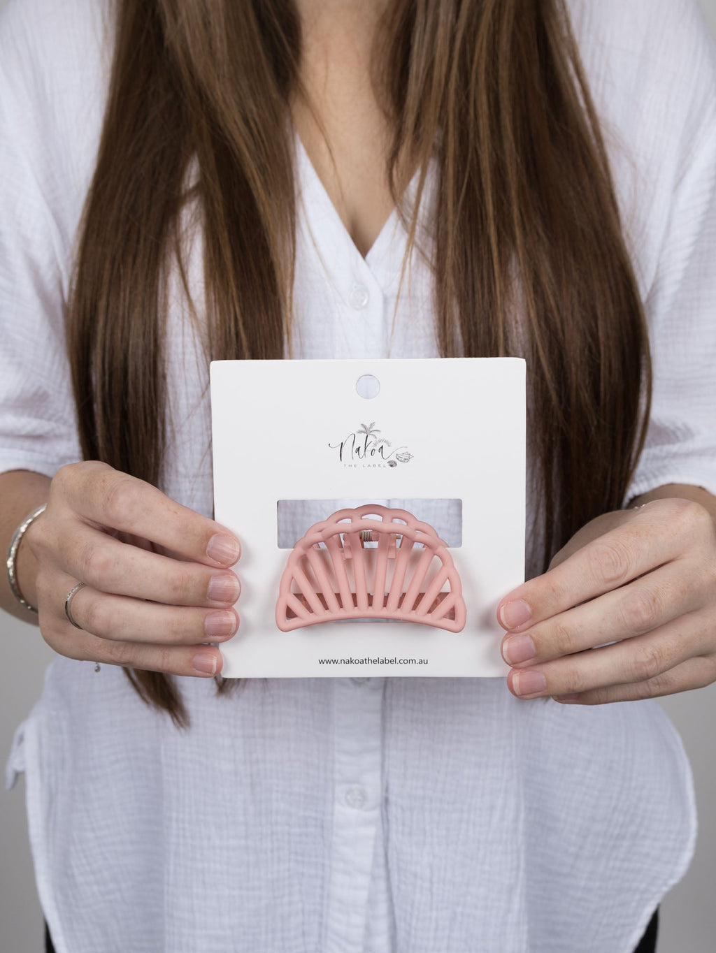 Claw Clip -- Shell - Blush – Nakoa The Label