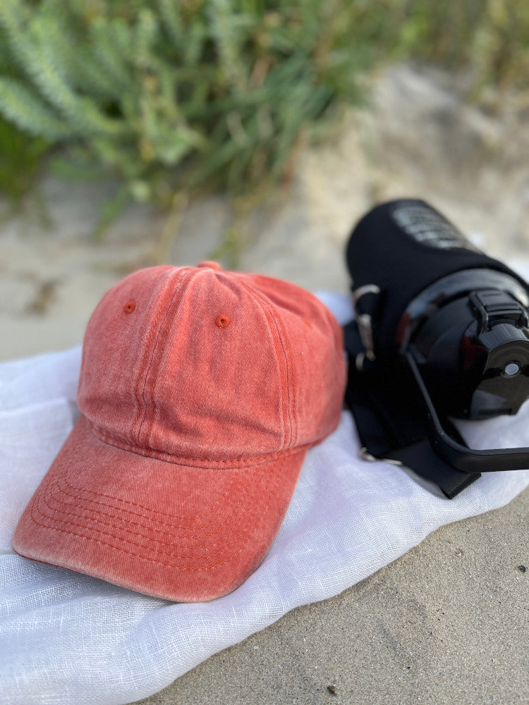 Vintage Washed Cap - 100% Cotton - Byron Bay - Burnt Orange – Nakoa The ...