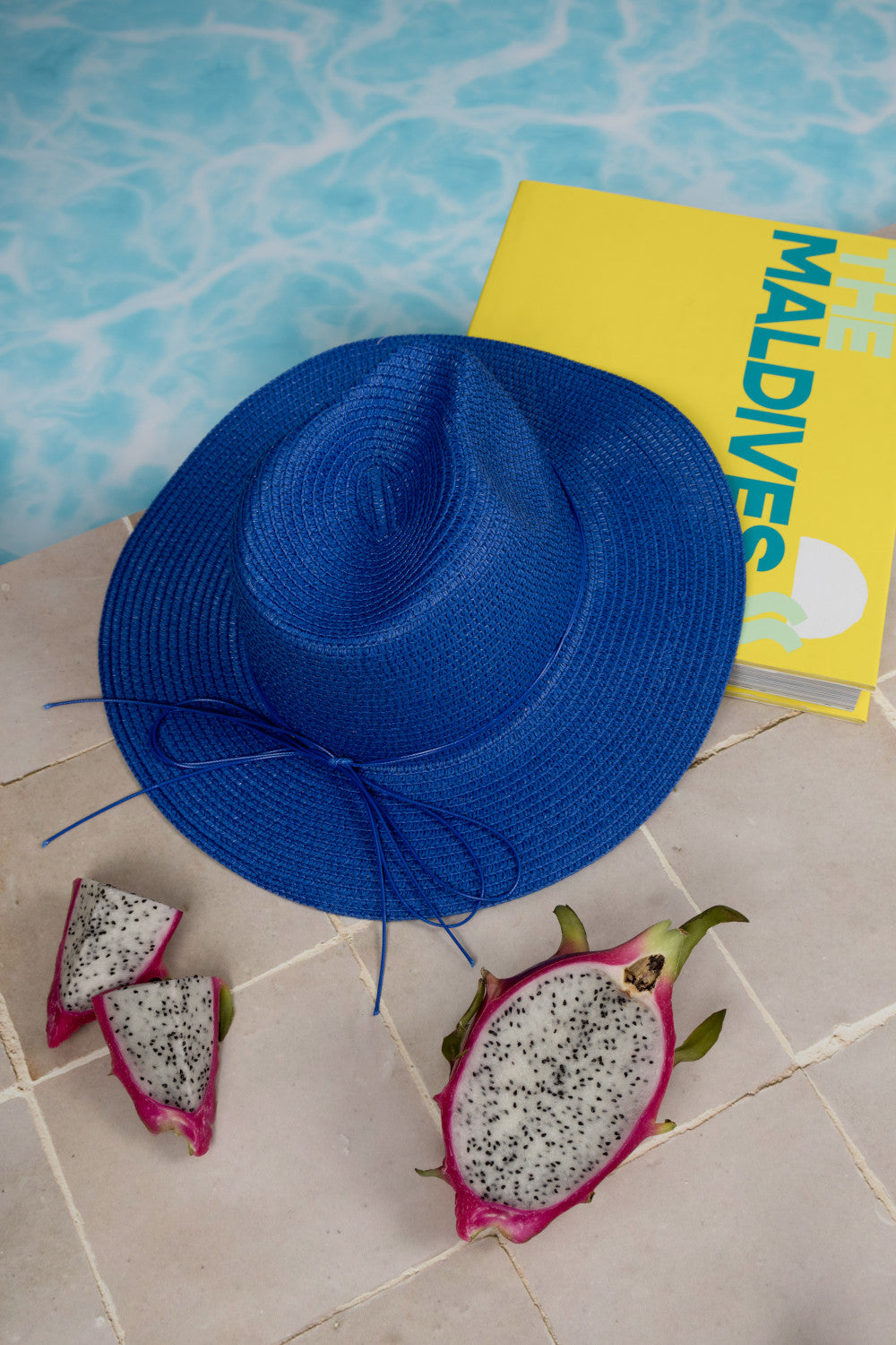 Fedora Sun Hat - French Riviera - Royal Blue – Nakoa The Label