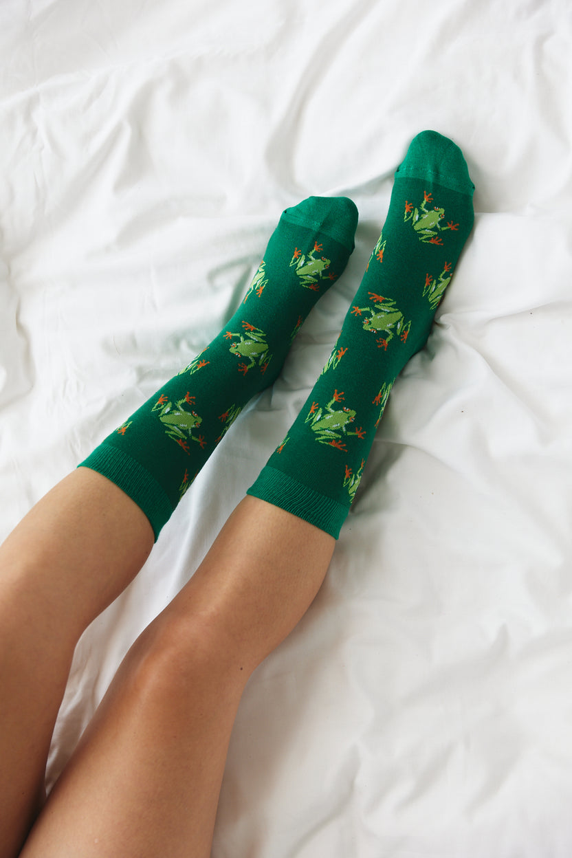 Sock ~ Frog ~ Green – Nakoa The Label